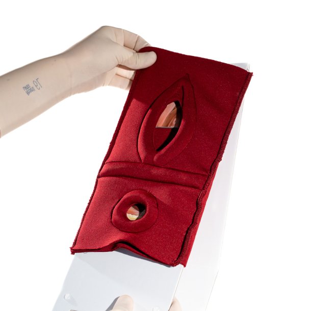 Set of 4: Palpation of superficial perineal muscles, 2nd degree trauma ...