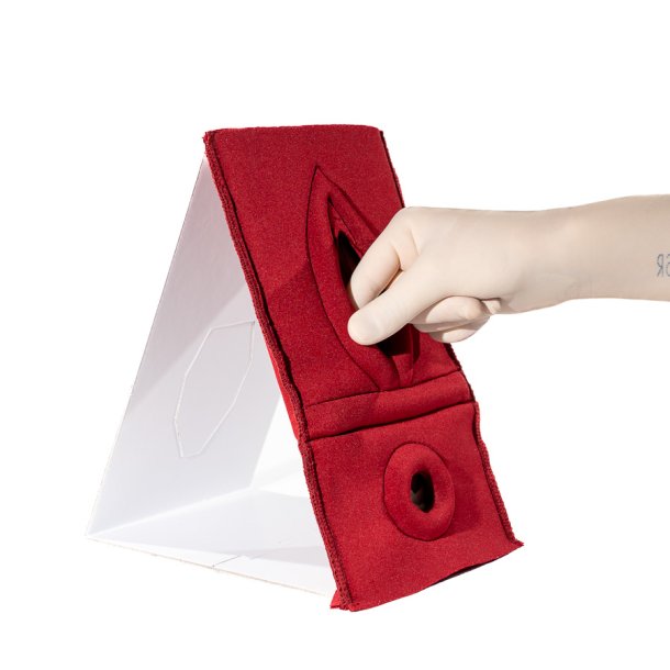 Set of 4: Palpation of superficial perineal muscles, 2nd degree trauma ...